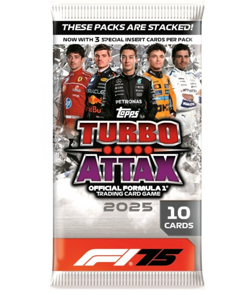 Turbo Attax 2025 Trading Card Game Booster Pack – Jurassic Cards