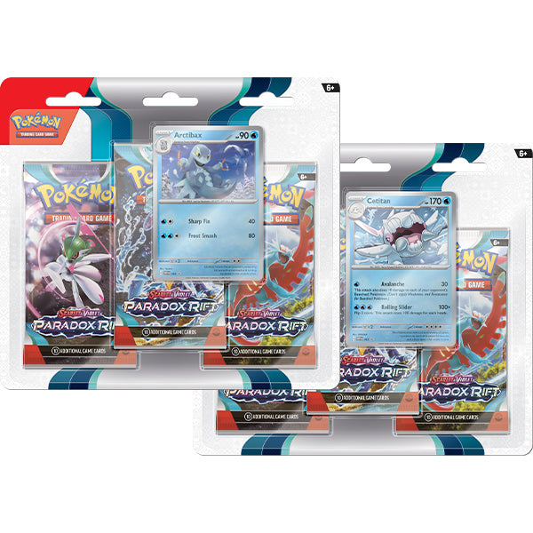 Pokemon TCG: Paradox Rift Triple Blister Pack – Jurassic Cards
