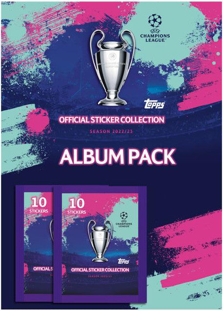 Topps UEFA Champions League Sticker 22/23 ALBUM Pack – Jurassic Cards